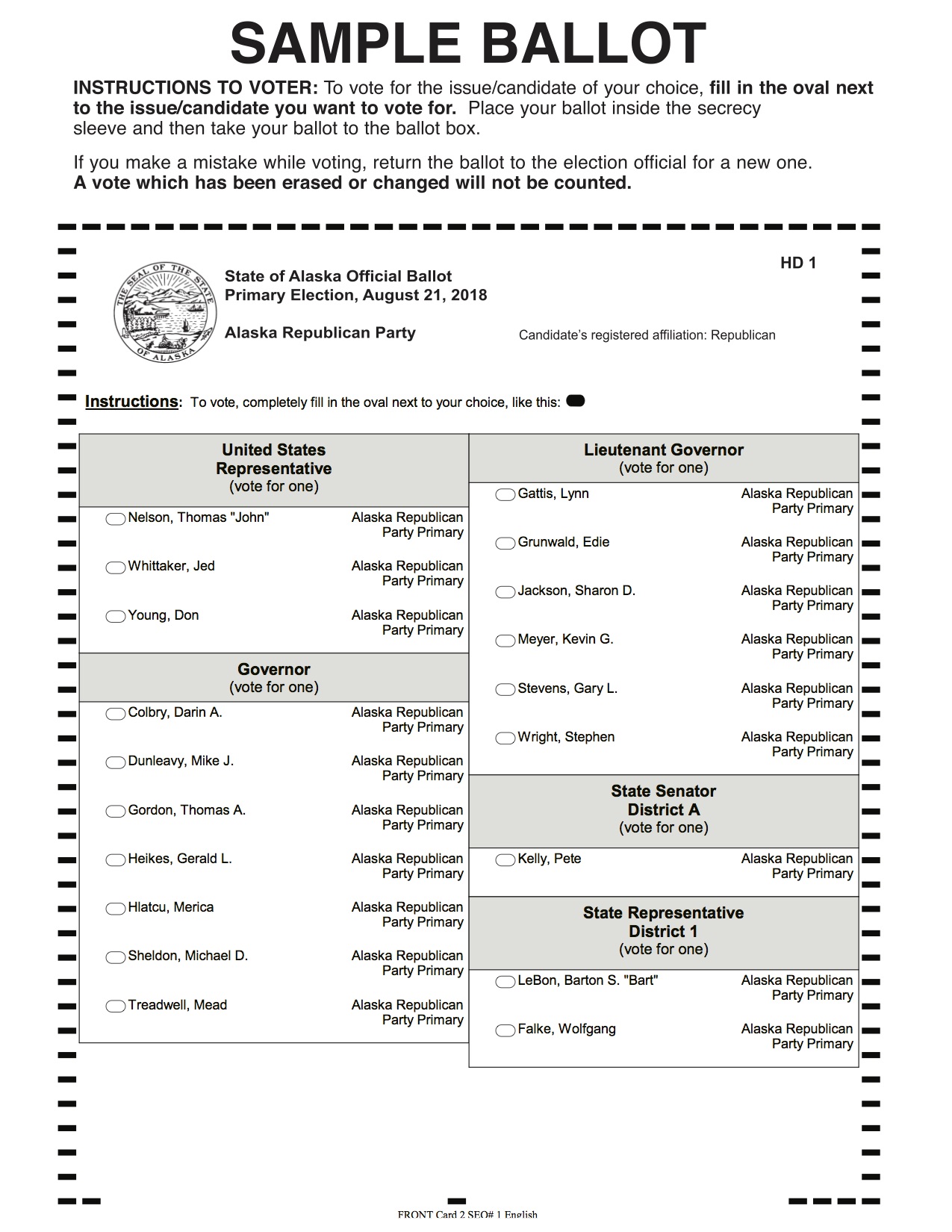 Alaska Primary has started: Review Democrat, Republican ballots - Must ...