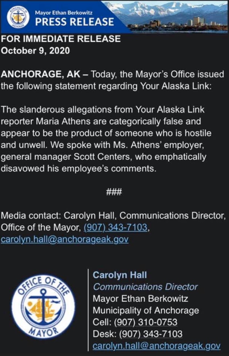 Maria Athens has a story on Berkowitz, but mayor says it's slanderous ...