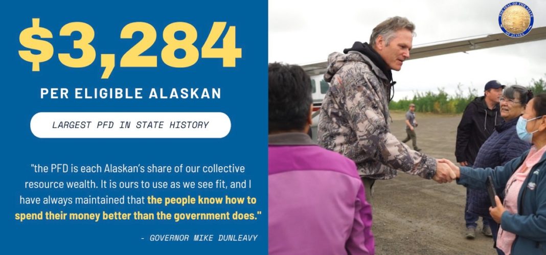 Breaking: Dunleavy announces largest PFD in state history: $3,284 ...