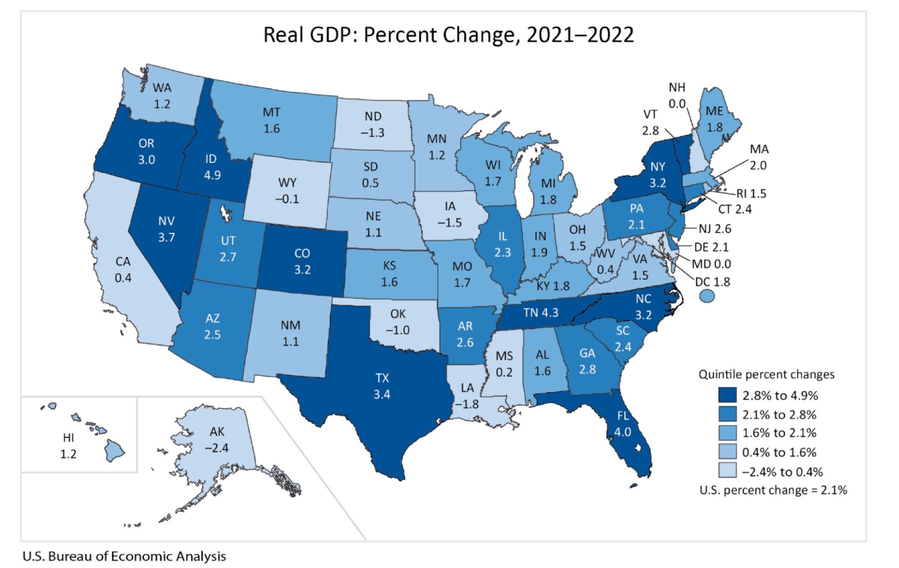 Prosperity map: Alaska GDP grew in fourth quarter of 2022 - Must Read ...