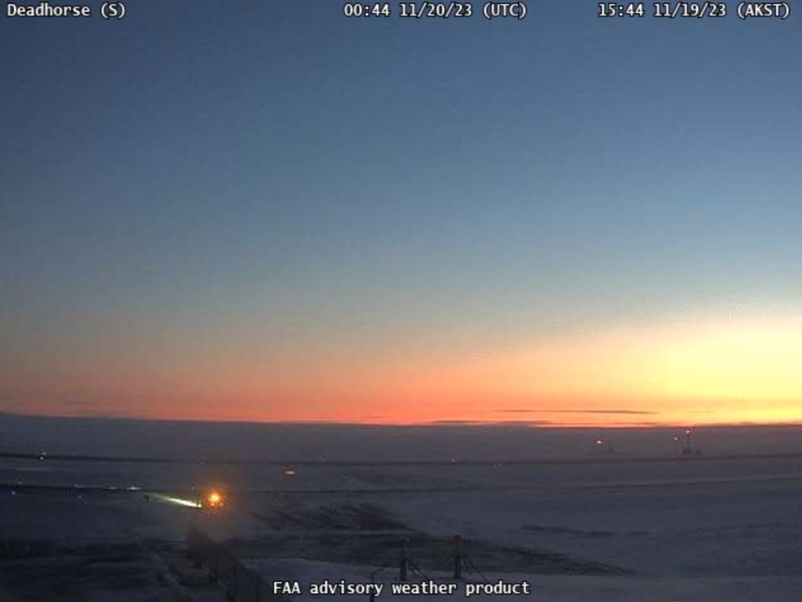 Utqiagvik says 'so long' to the sun, but Deadhorse has a few more days ...