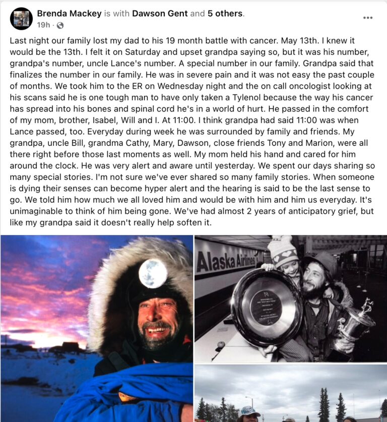Passing: Rick Mackey, 71, Iditarod winner from legendary mushing family ...