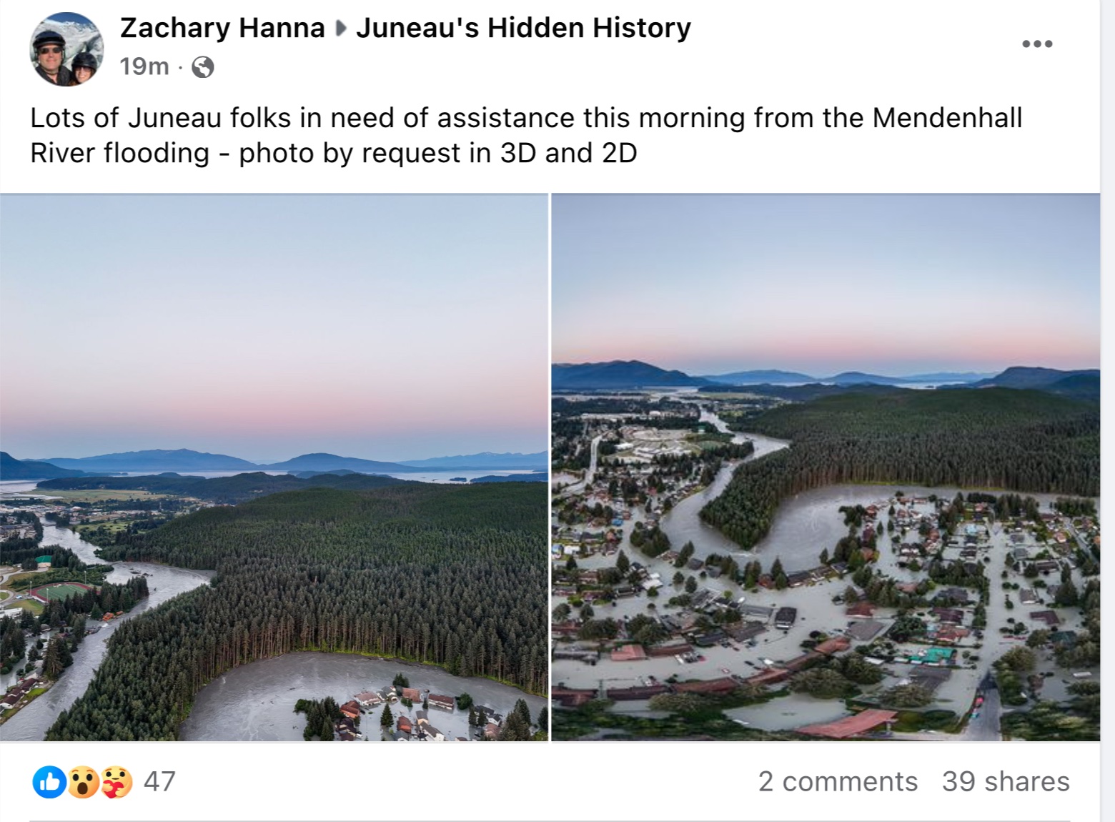 Juneau's Mendenhall River crests, now levels starting to drop as ...