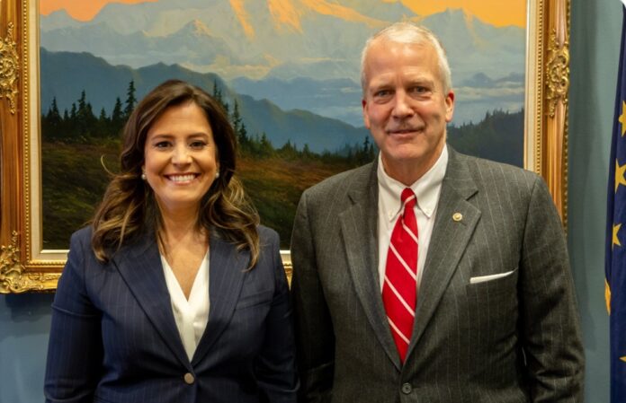 Hegseth and Stefanik stop in to visit with Sen. Dan Sullivan as ...