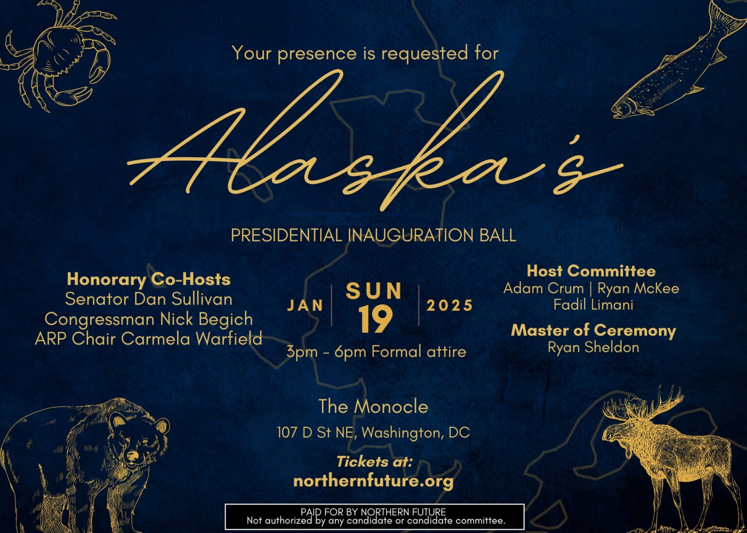 Inaugural schedule in D.C. and where the Alaska parties are being held ...