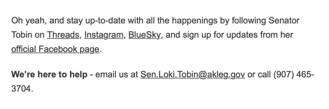 Senator Tobin uses official newsletter to link to partisan Democrat ...