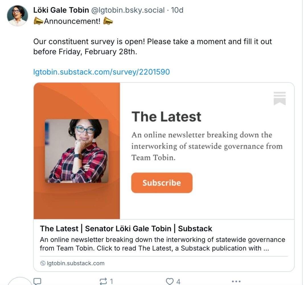 Senator Tobin uses official newsletter to link to partisan Democrat ...
