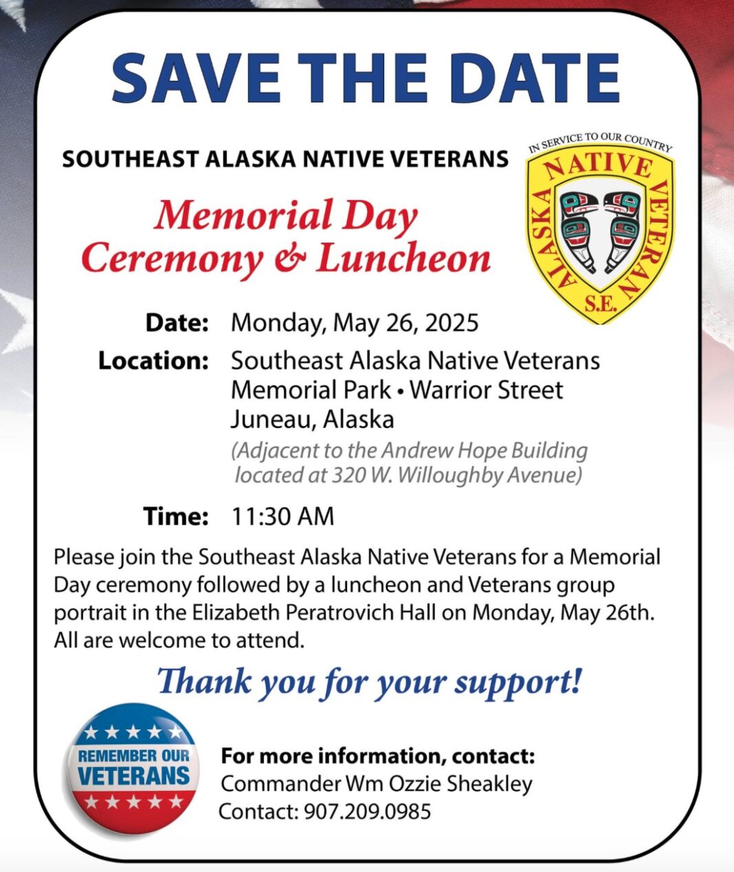 Memorial Day events - Must Read Alaska