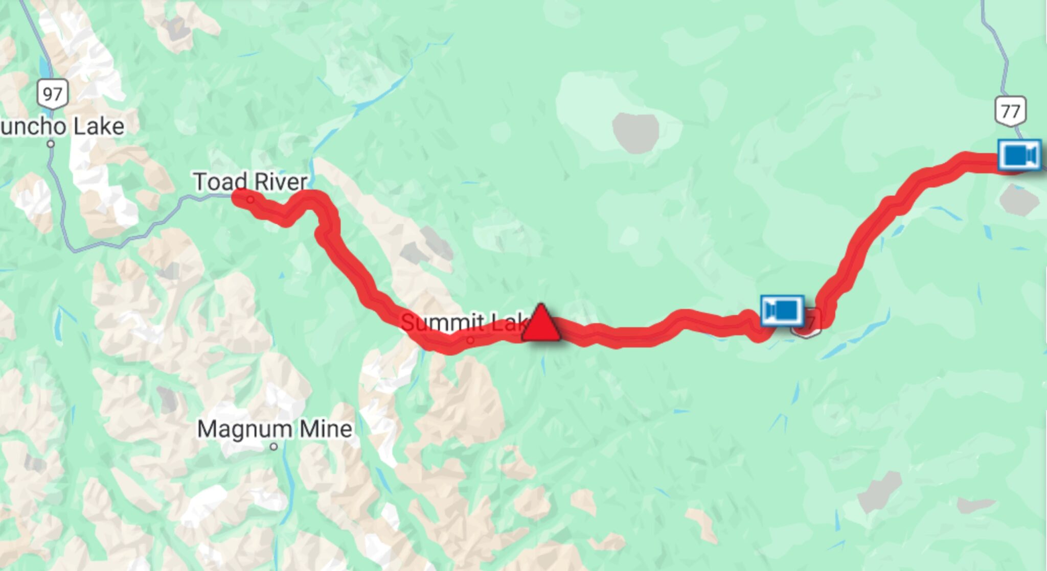 Wildfire in northern BC closes portion of Alaska Highway, with no ...