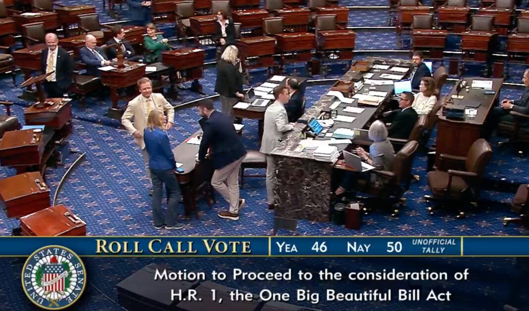 Murkowski holds the line, then votes 'aye' and Big Beautiful Bill moves ...